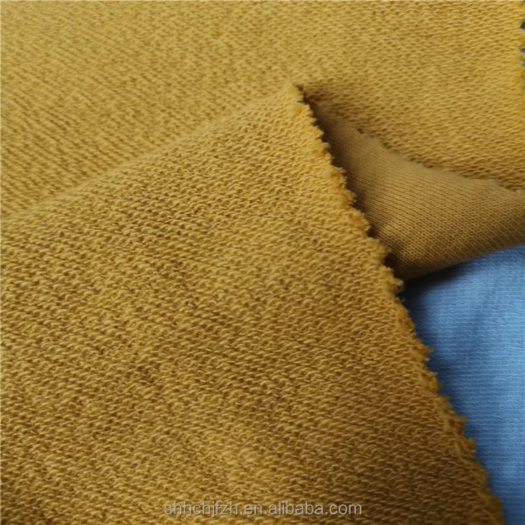 300gsm CVC French Terry Fabric - Soft, Stretchy, and Sustainable