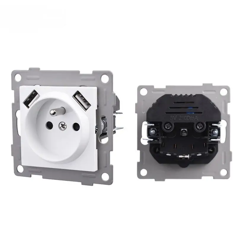 New Design French Home Power Distribution Equipment Wall Socket Without ...