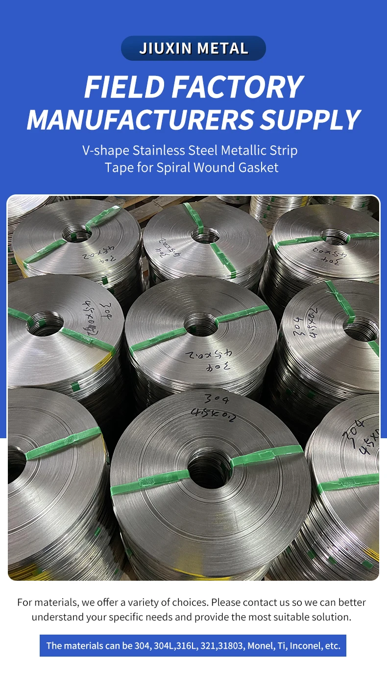V-shape Stainless Steel Spool Metallic Strip For Industrial Standard ...