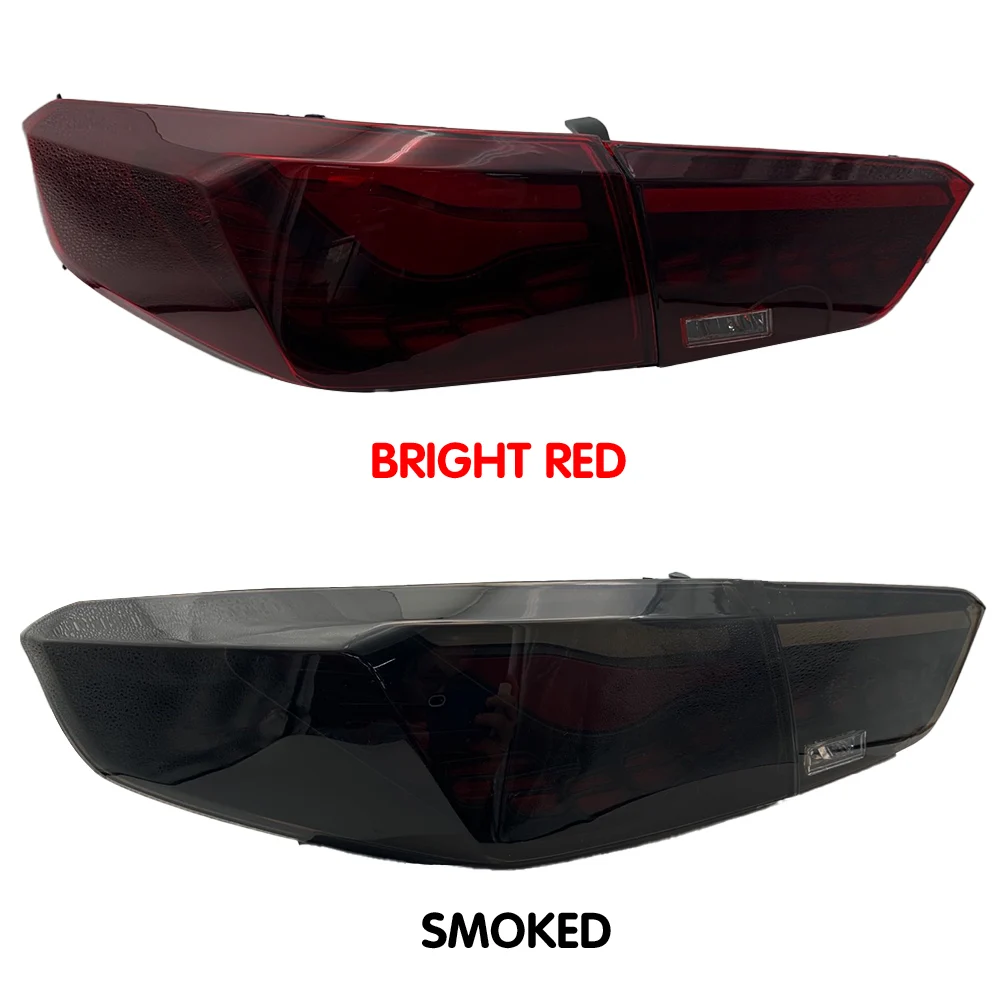 Upgrade Smoked/red Dragon Scale Led Taillights For Honda City Tail ...
