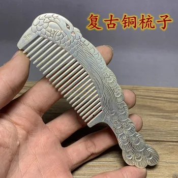 Nepal Old Silversmith Hand Xiangyun Phoenix Silver Comb Collection ...