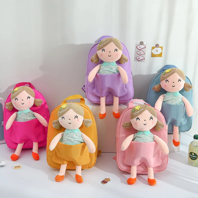Cute Kids Metoos Backpacks With Detachable Dolls Toddlers School Bags ...