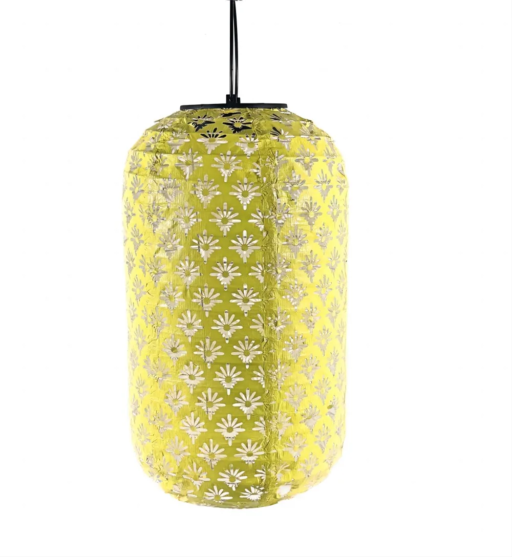 Outdoor Dupont Paper Lanterns Hanging Solar Powered Led Light For ...
