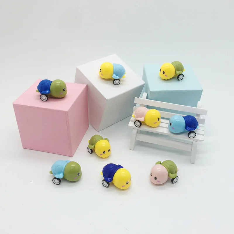 Cute Mini Clockwork Tortoise Baby Light Up Auto-shine Animal Turtle ...