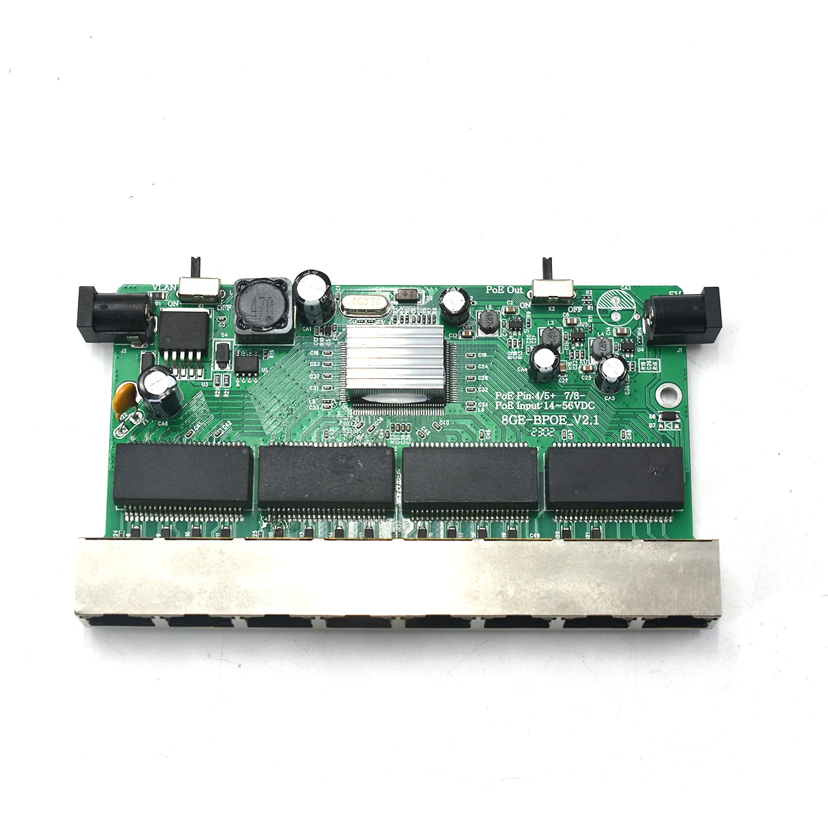 Gigabit Reverse Poe PCB Board - 8 Port Ethernet Switch
