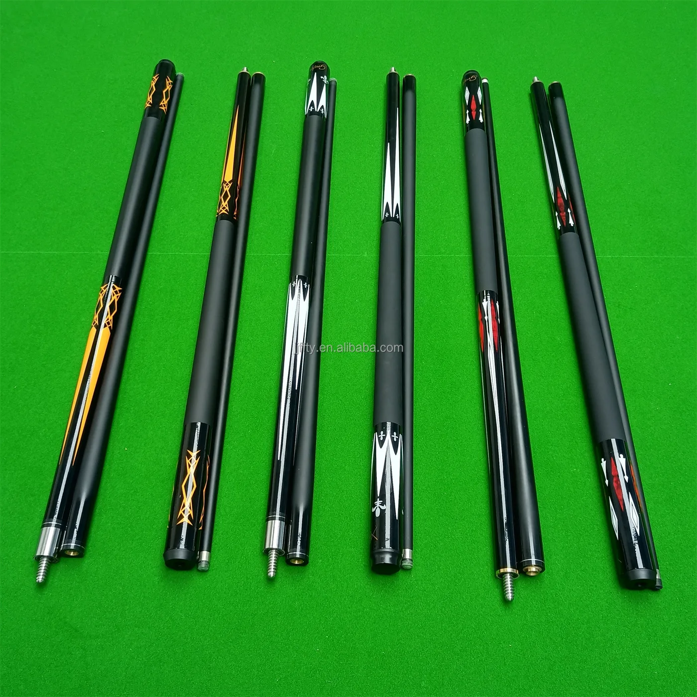 Carbon Fiber Shaft Handmade Inlay 11.75mm/12.5mm Tip Billiard Pool Cue ...