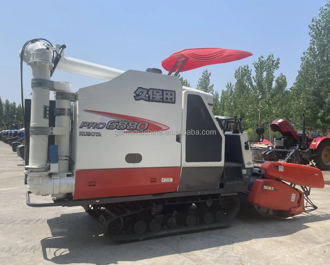 Kubota PRO688Q Used Harvester Japanese Brand Rice Wheat Corn Harvester ...