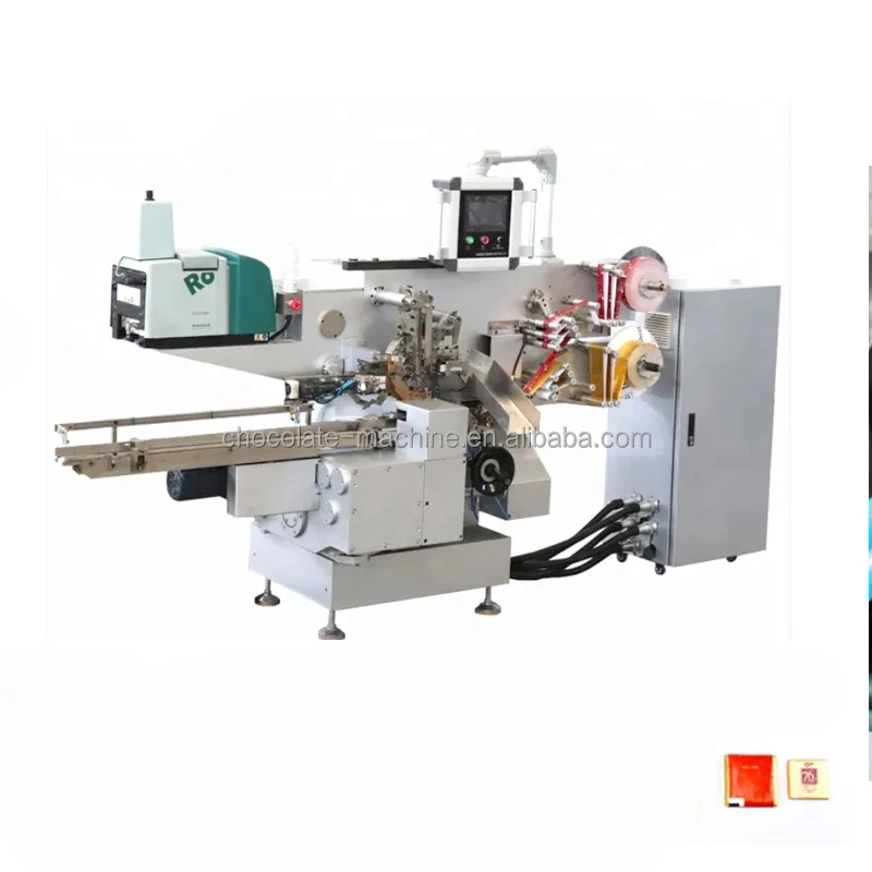 High Speed Chocolate Fold Wrapping Machine Aluminium Foil Wrapping ...