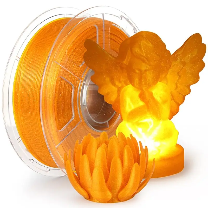 Isanmate 2024 New Design Clear Pla Filament 1kg 1.75mm Glitter Pla ...