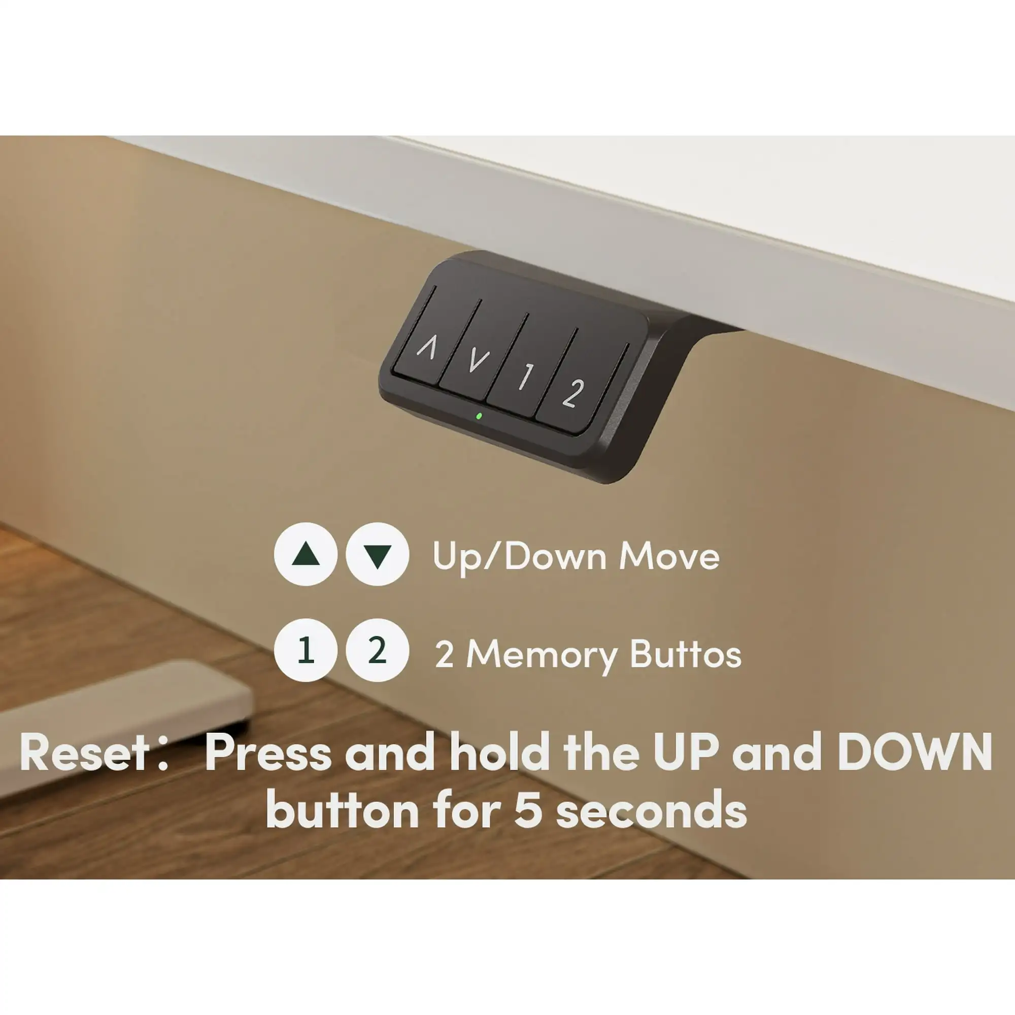 AJUNION Electric Height Adjustable Computer Desk for Ergonomic Home Office