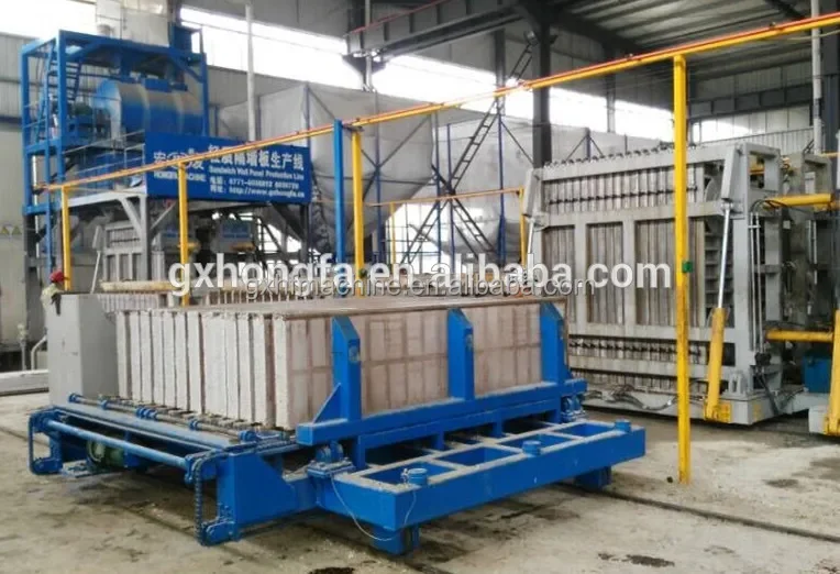 Precast Concrete Hollow Core Wall Panel Machine Lightweight Concrete ...