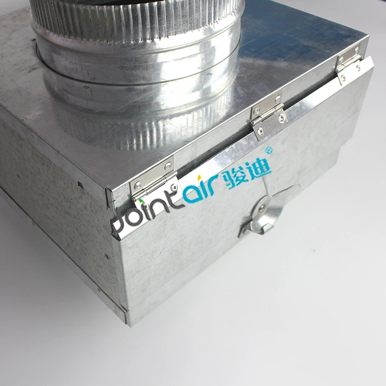 HVAC Galvanized Steel Duct Plenum Box with Filter Screen