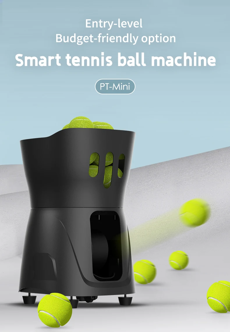 Portable Tennis Ball Machine APP Remote Control Outdoor & Indoor Smart ...