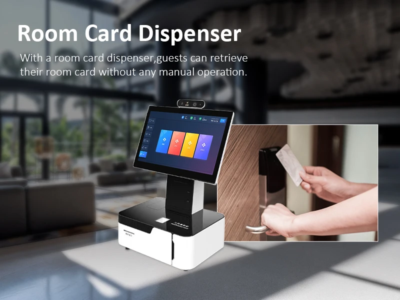 Self Check in Kiosk Countertop Capacitive Touch Screen Room Card Issue ...