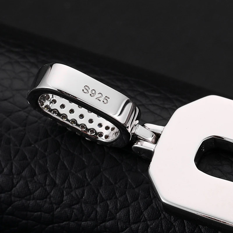 Hip Hop Fine Jewelry 925 Sterling Silver Vvs Moissanite Diamond Iced Out Arabic Numbers Pendant ...