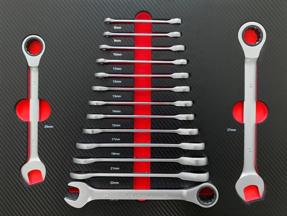 RTTOOL Customizable 9-Drawer Stainless Steel Tool Trolley with CRV 305 ...