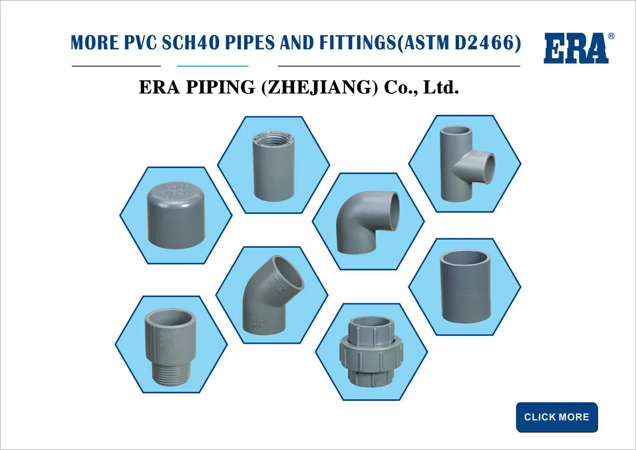 UPVC SCH40 ASTM D2466 standard with NSF certificate PVC Pressure Pipe ...