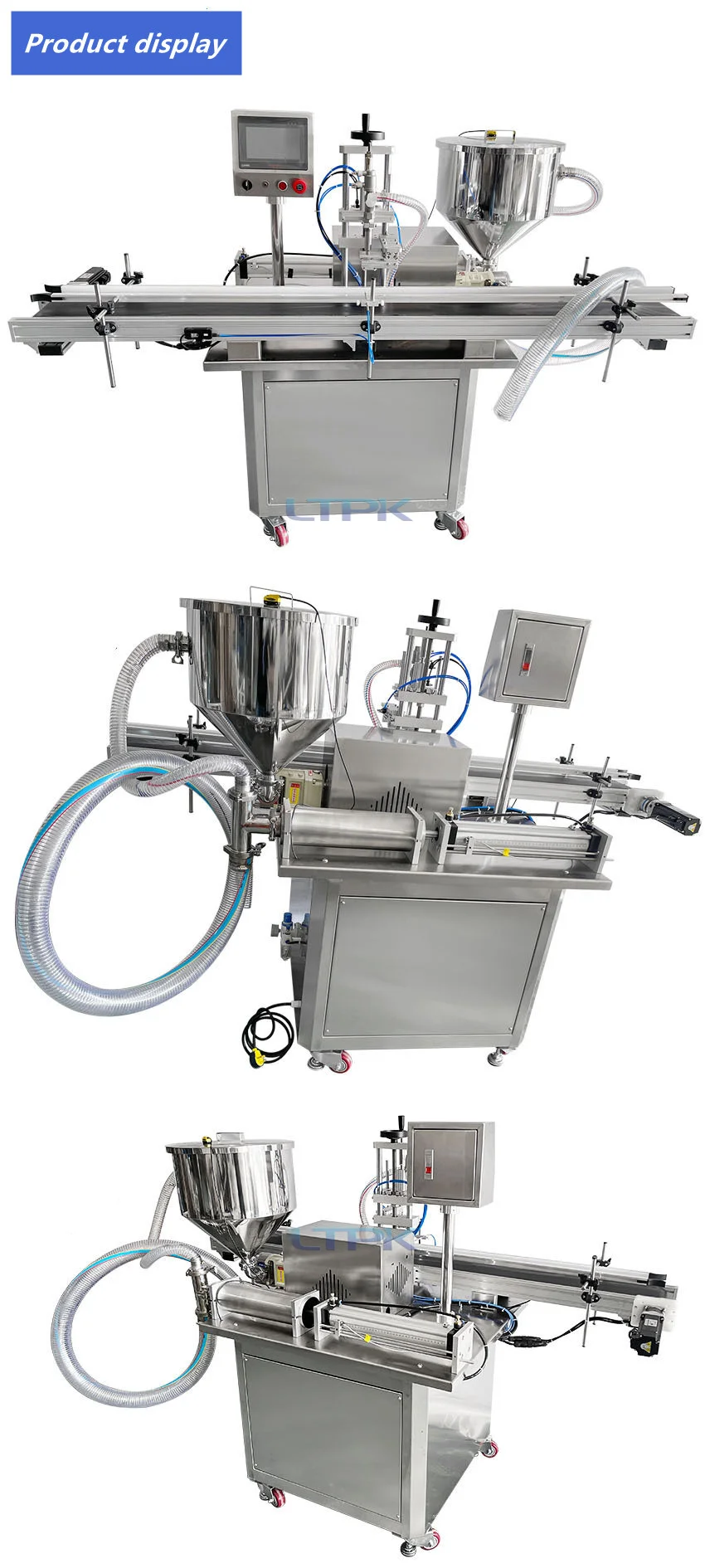 Ltpk Lt-gzjc01 Automatic Vertical Viscous Paste Rotor Pump Filling ...