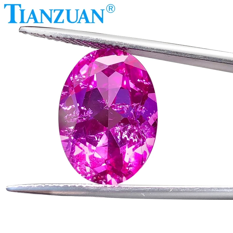 Pink Lab Grown Synthetic Corundum