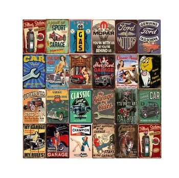 Fast Shipping Preciser Vintage Retro Metal Signs Tin Cars Logo Tin Uv ...