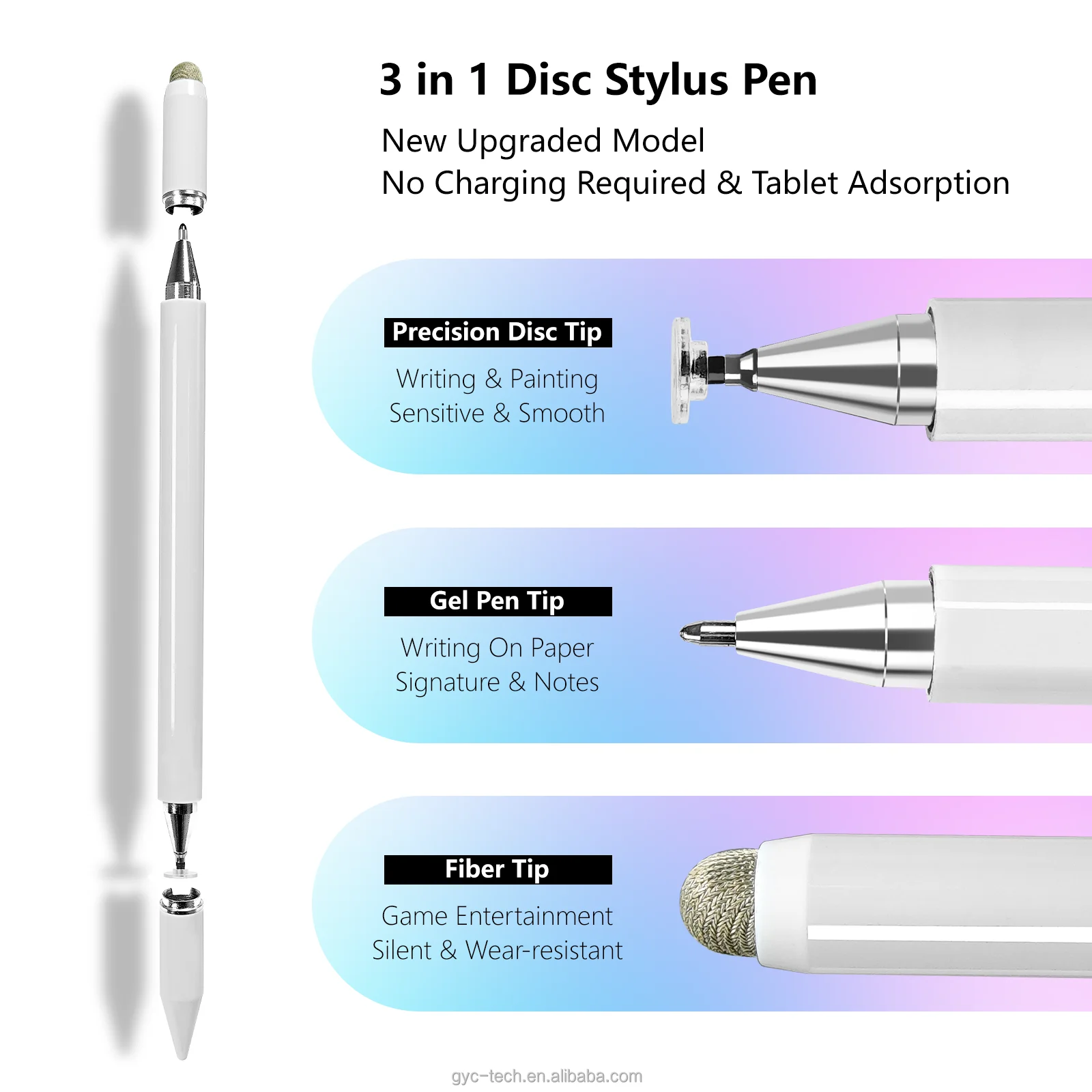 High Quality 3 in 1 Design Smart Passive Stylus Pencil With Magnetic ...