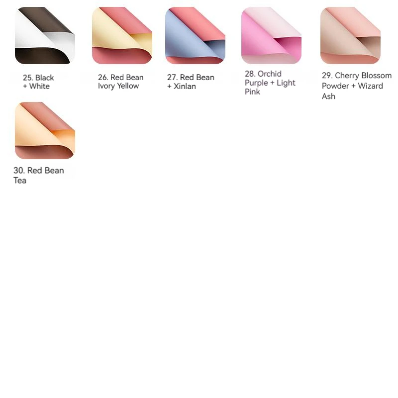 Two-color Gift Packing Wrapping Paper for Floral Bouquets