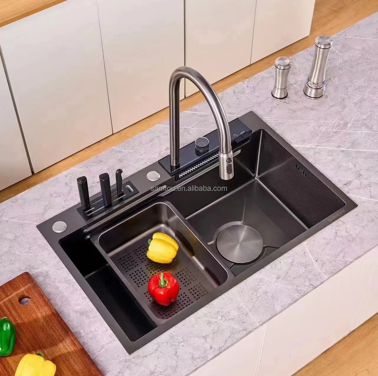 Boelon Luxury Kitchen Sink - Digital Display & Stainless Steel