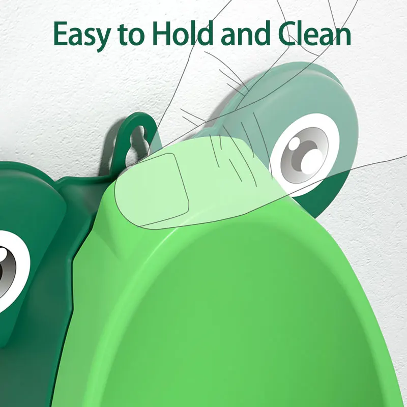 Wall-mounted Plastic Potty Toilet Trainer Green Frog Boys Infant ...