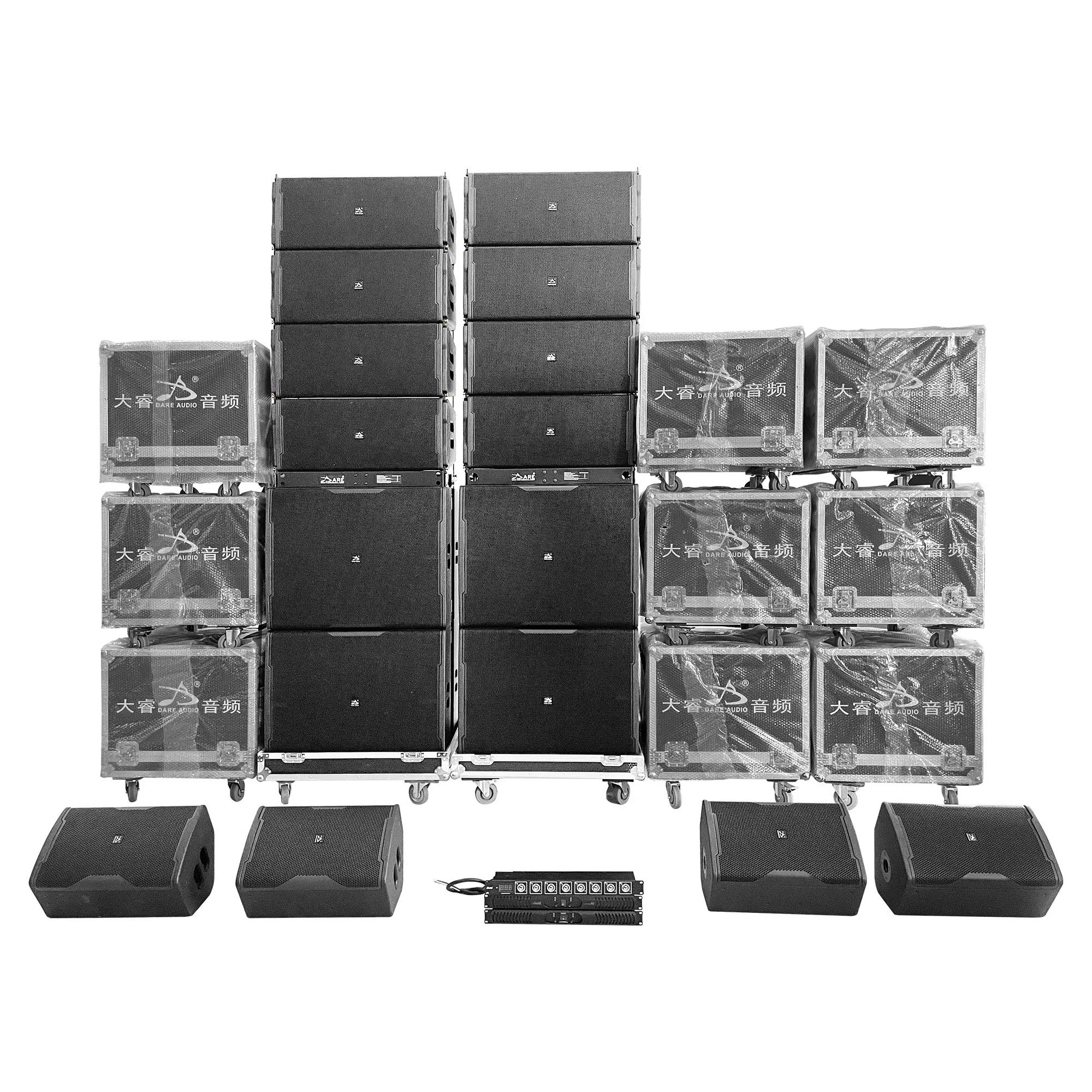 Double 8 10 12 15 Inch Speakers Active Passive Line Array Speaker ...