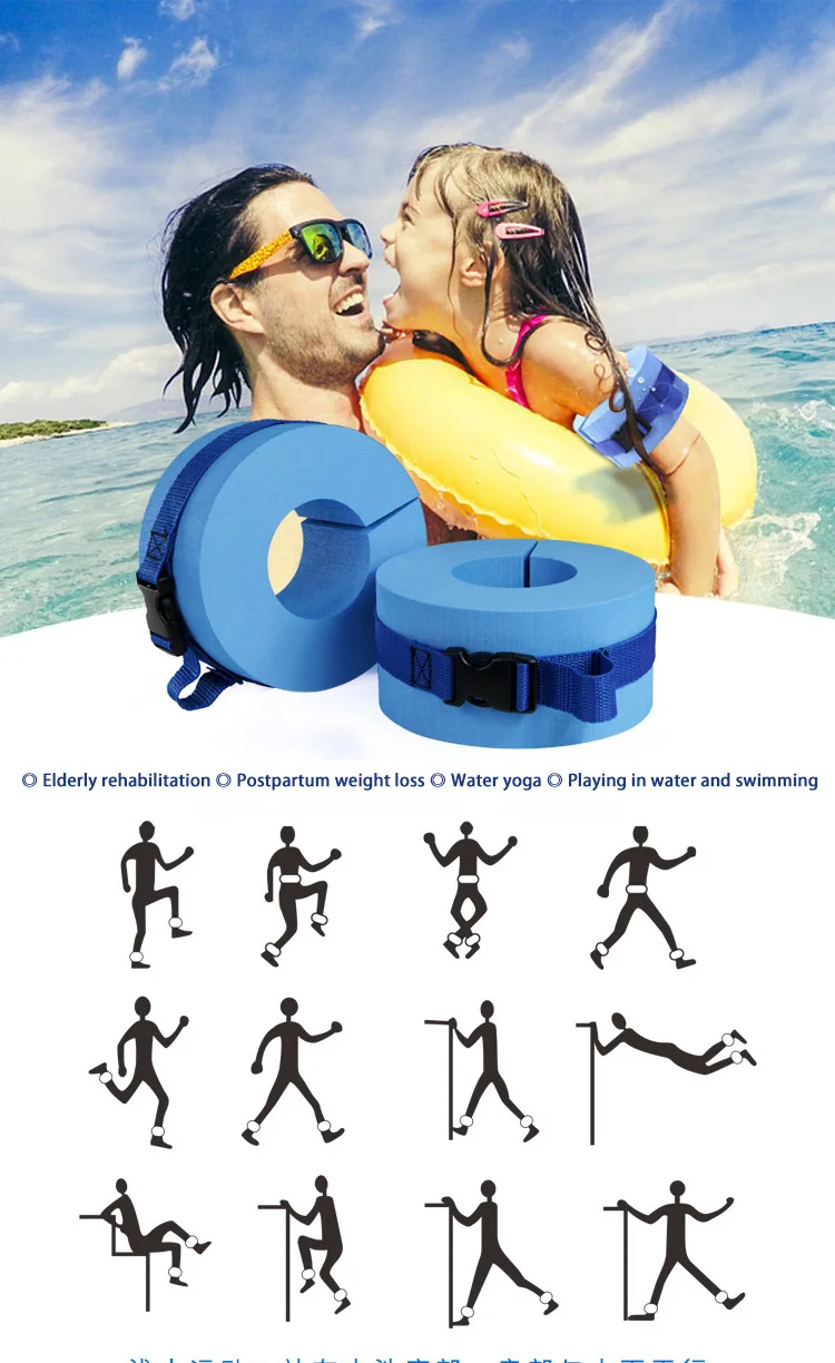 Aquatic Cuffs & Water Aerobics Float Ring Fitness Exercise Set for ...