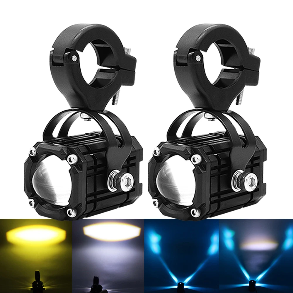 Universal Motorcycles Headlight Fog Light Devil Eyes Led Auxiliary Driving Lamp For Bmw R1200gs ...