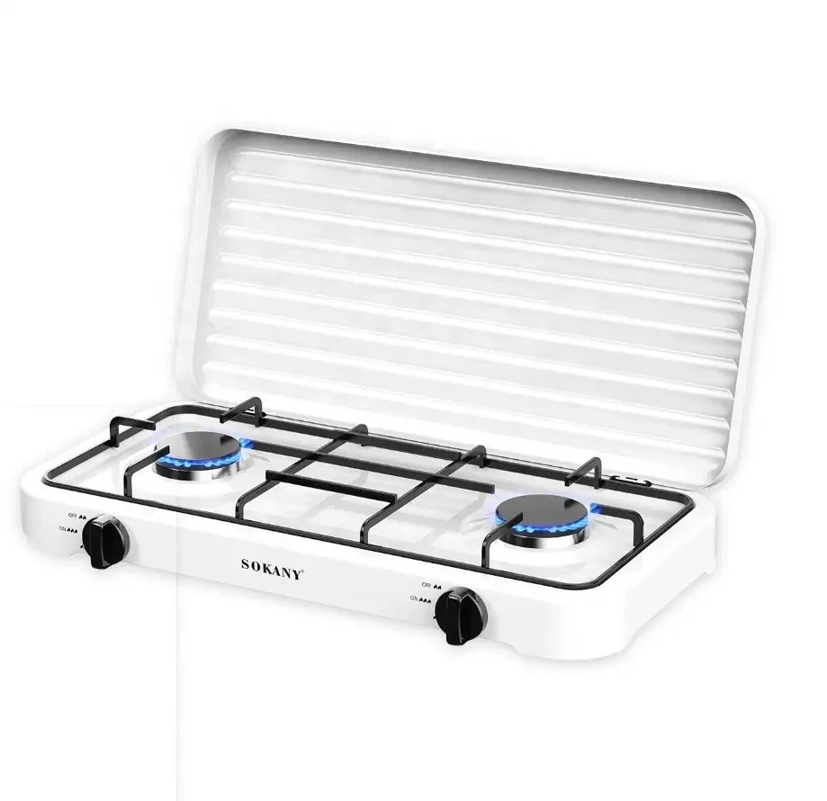Sokany adjusted fire power Gas Cooker Stove 2 burners Cooktops ...