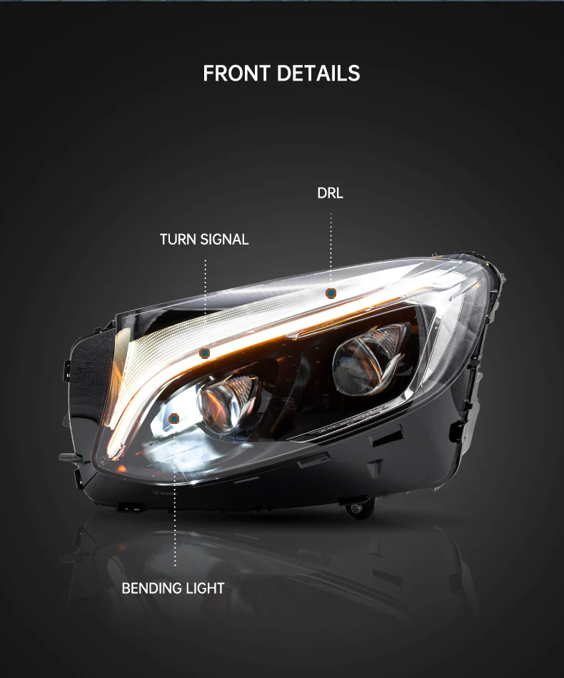 Vland Factory Full Led Headlamp Headlights Glc W253 Glc200 Glc260 ...