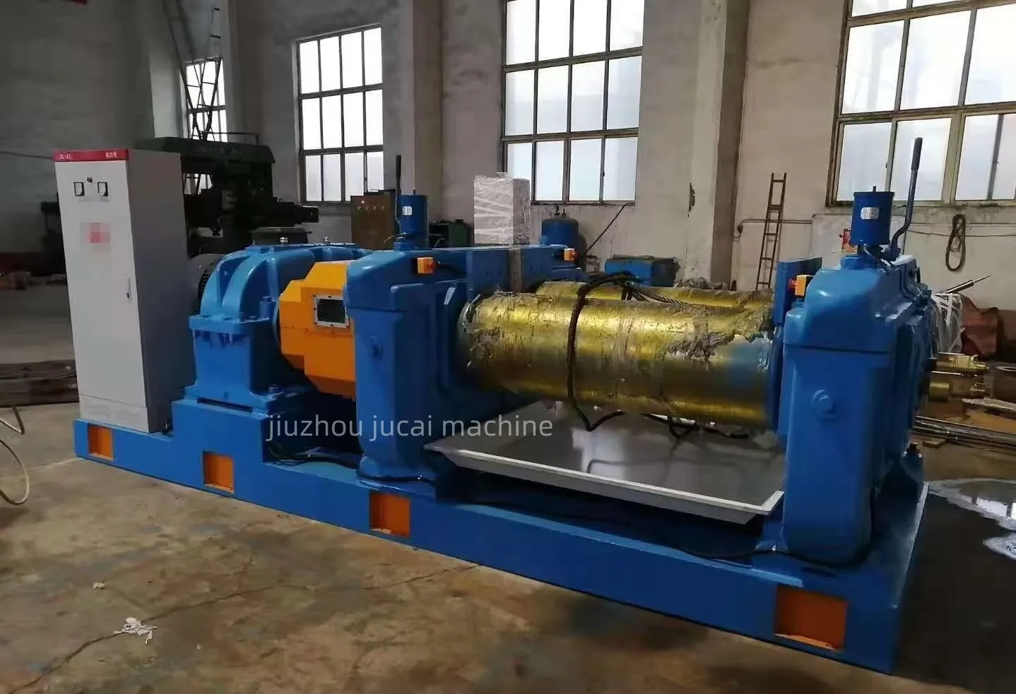 Two Roll Rubber Compound Sheet Mixing Machine,28 Inch Rubber Mixing ...