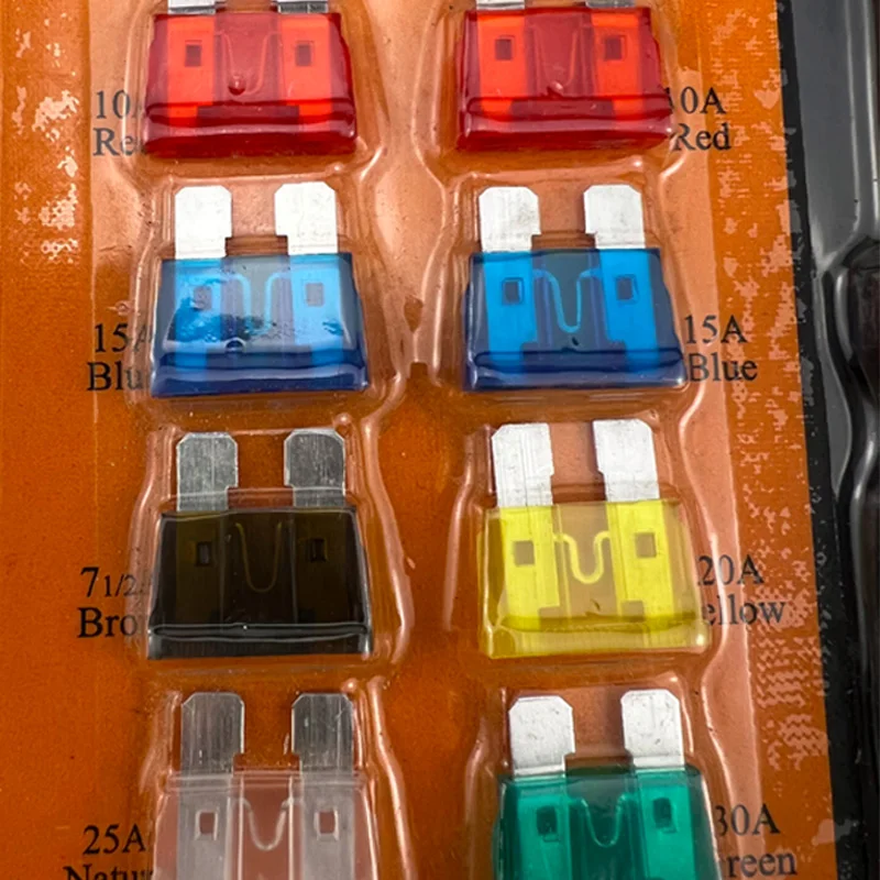 10PCS Auto Car Fuse Set with Tester - Reliable Hardware Tools