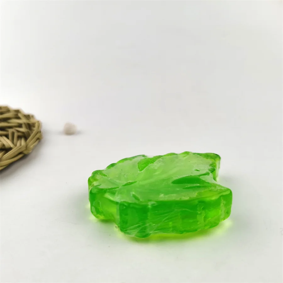 Small Hotel Leaf Clear Green Soaps Pleat Soap - Buy Small Hotel Soaps ...