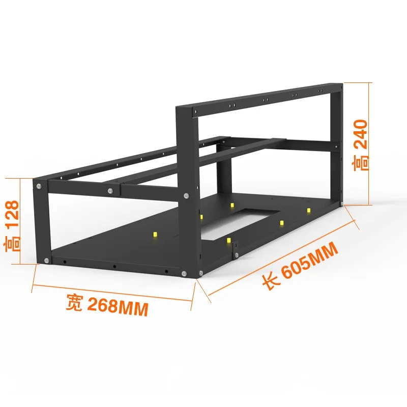 8 Gpu Open Chassis Fixed Bracket Studio Gpu Rack 6 / 8 / 12 Card Open ...