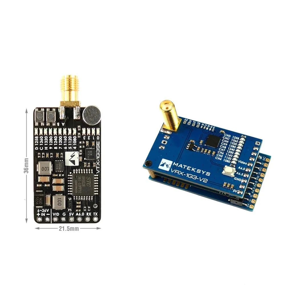 MATEK系统VTX-1G3SE-9 1.2Ghz 1.3GHz 9CH FPV视频发射器，VRX-1G3-V2 1.2Ghz 1.3GHz ...