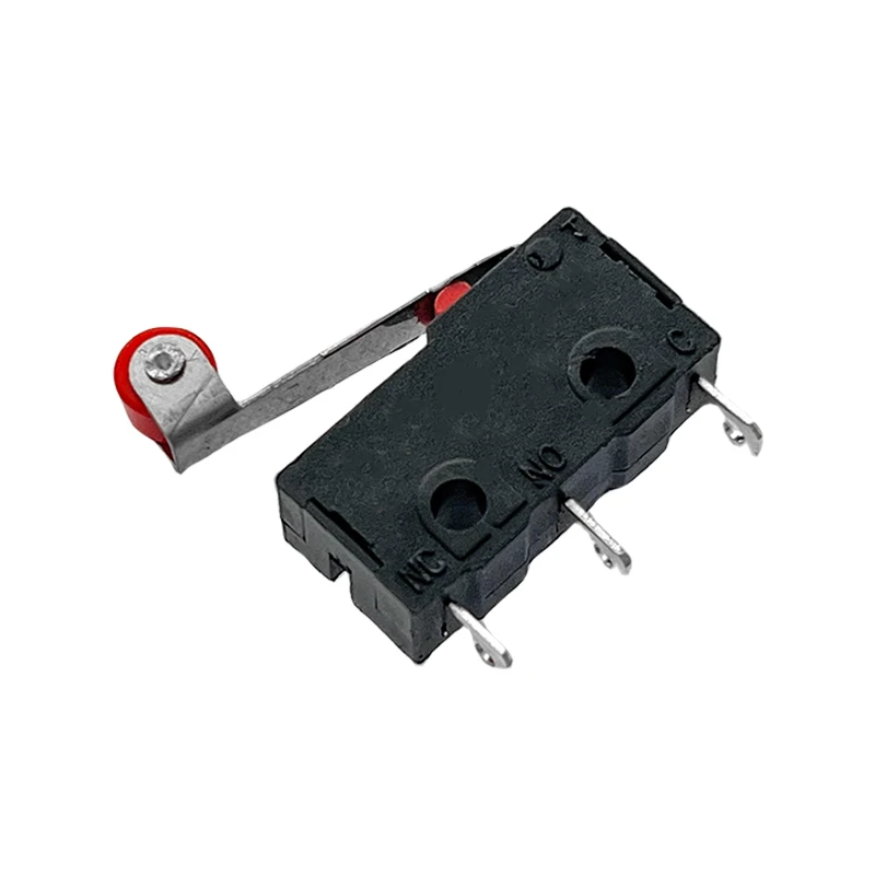 Limit Switch 3 Pin Micro Roller Lever Arm Normally Open Close Limit Switch KW12-3 KW11-N ...