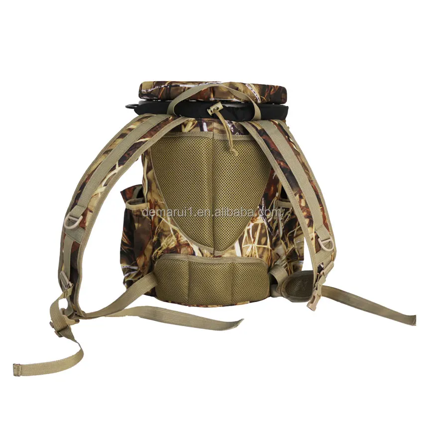 Custom Camouflage Hunting 360 Swivel Seat with Backpack Hunting Plastic ...