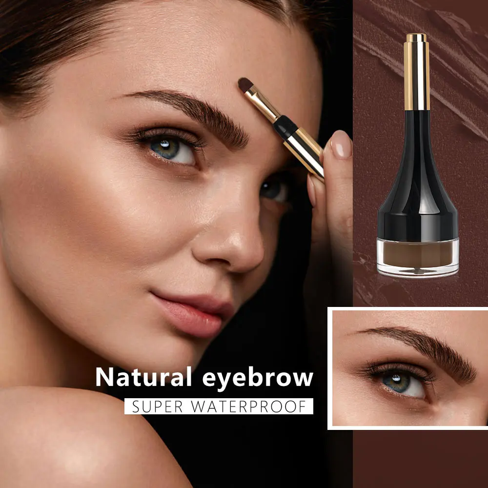 Customize 2 in 1 Waterproof Long Lasting Eye Brow Tint Kit With Brush ...