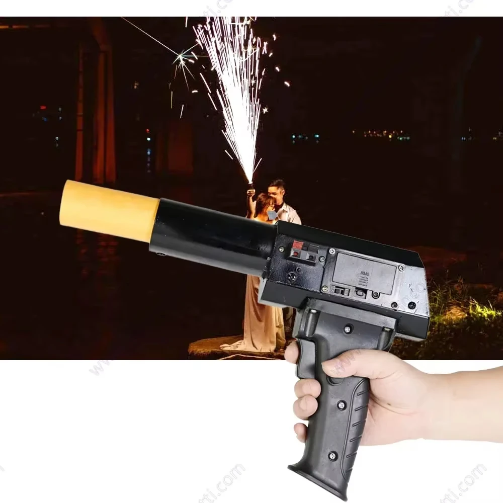 Hand Hold Cold Pyro Gun for Cold Spark Fountain Fireworks Handheld Mini ...