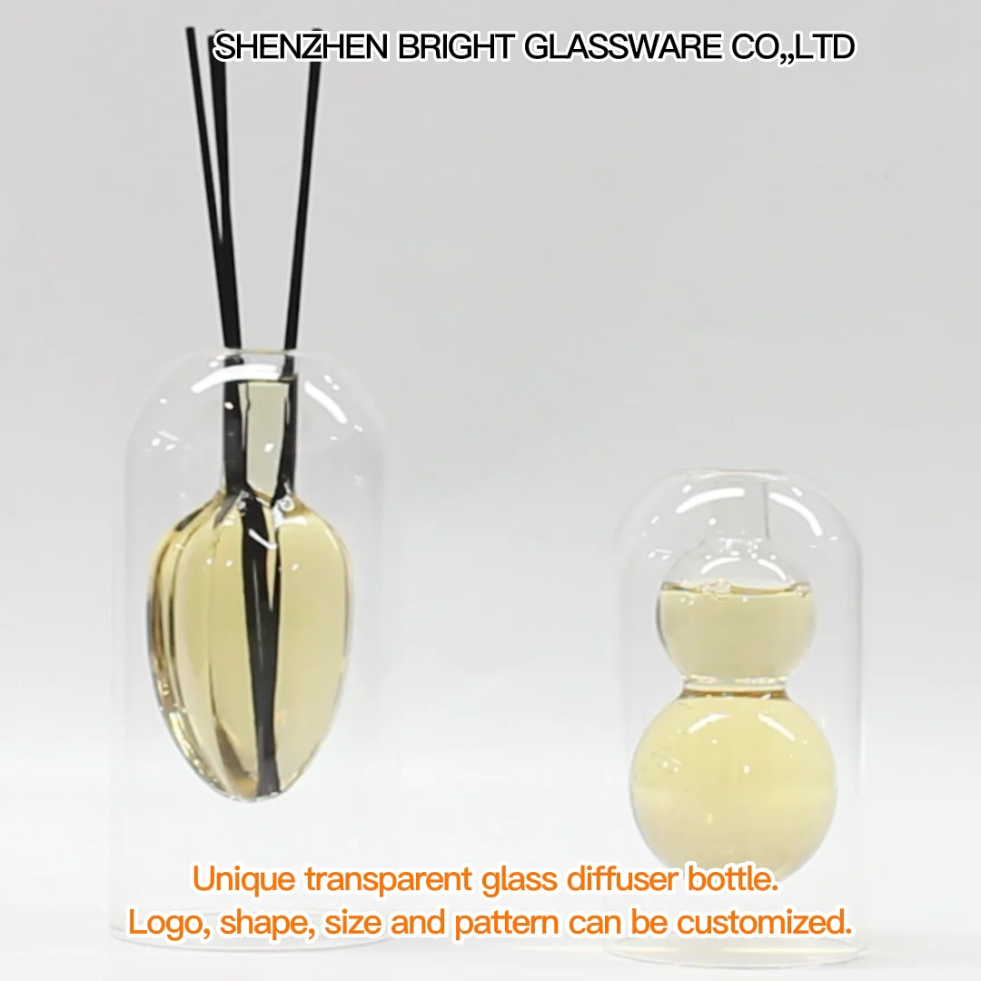 Wholesale 50ml 100ml 200ml High Transparent Borosilicate Glass Diffuser ...