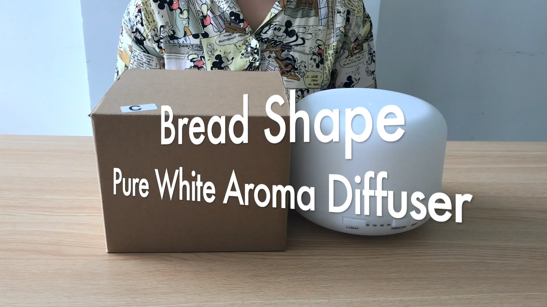 Hot Portable Mini Diffuser Colorful 300ml Essential Oil Diffuser White ...