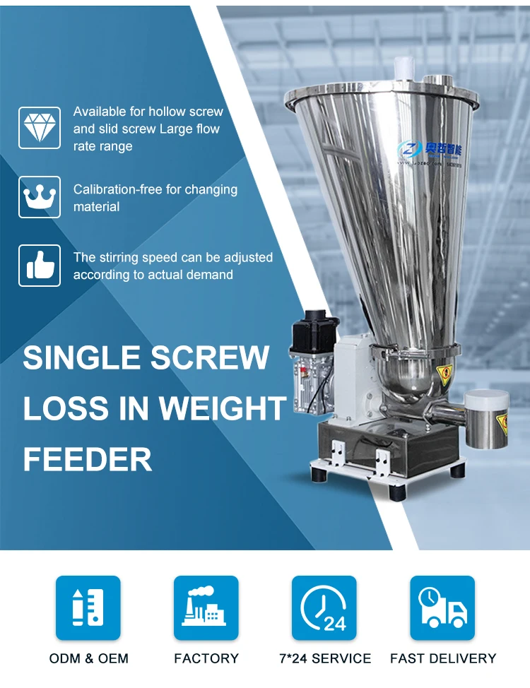 Volumetric Single/twin Screw Feeder Hopper for Extruder Dosing