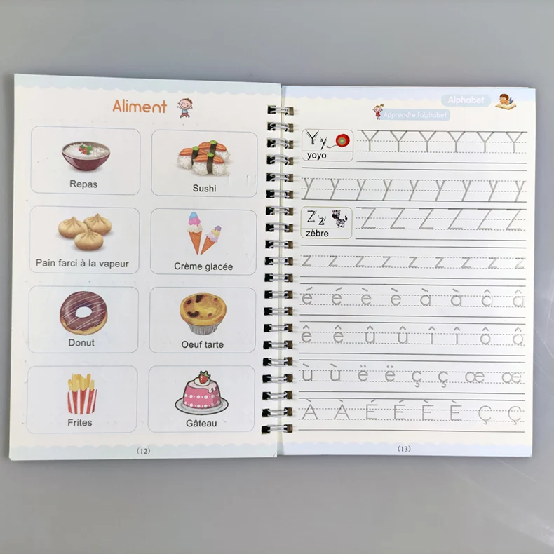 French 3d Groove Copybook Children's Book Learning Numbers French ...