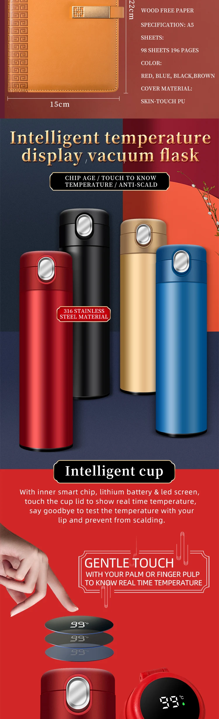 Customized Company Event Gifts Notebook Gift Box 8 Pieces Set ...