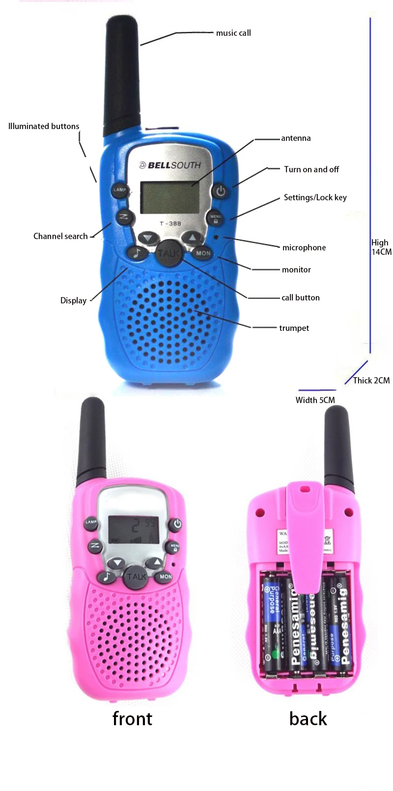 Factory Children's Walkie-talkie Toy Handheld Wireless Call Walkie ...