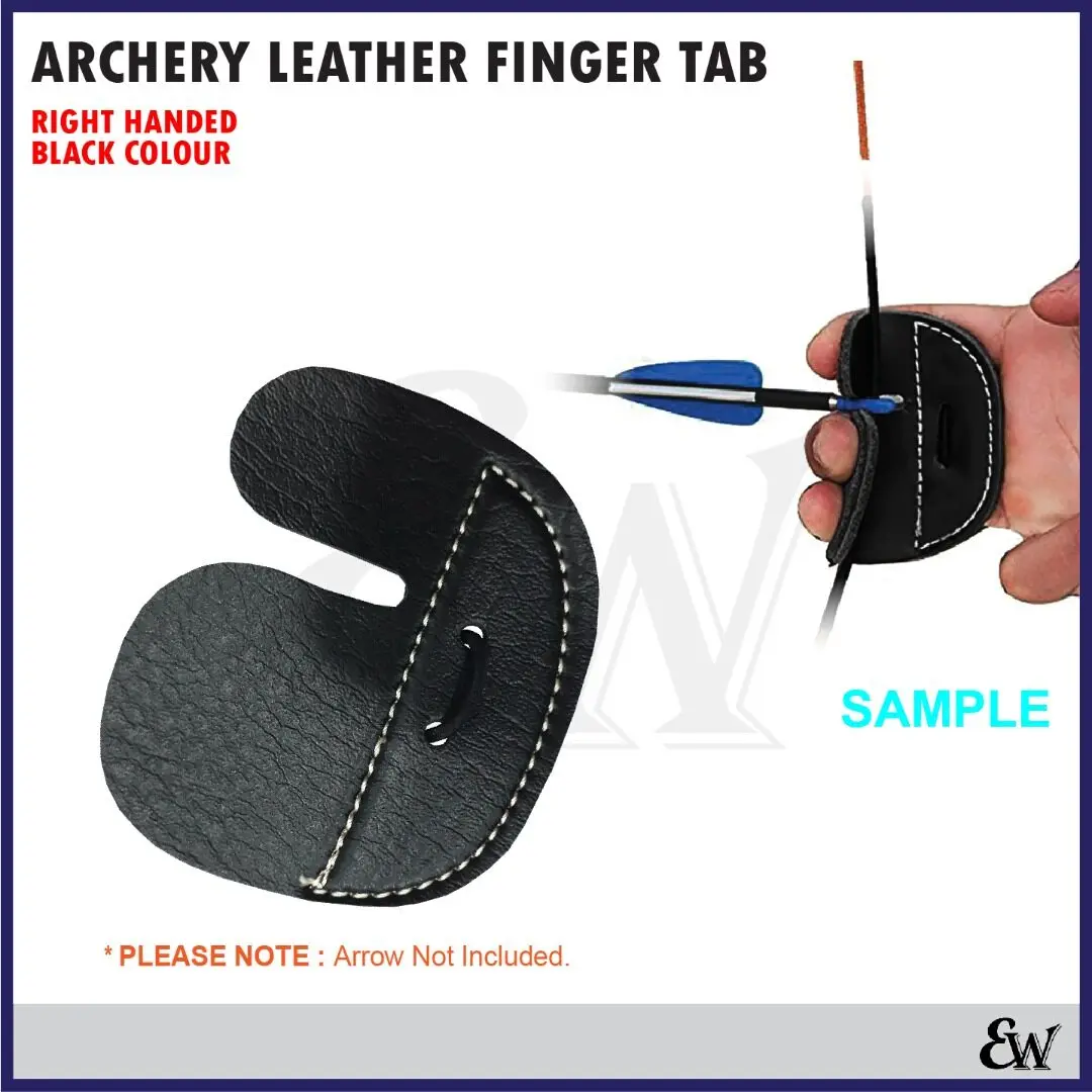 High Quality 100% Real Genuine Cow Leather Finger Tab Guard Protector ...