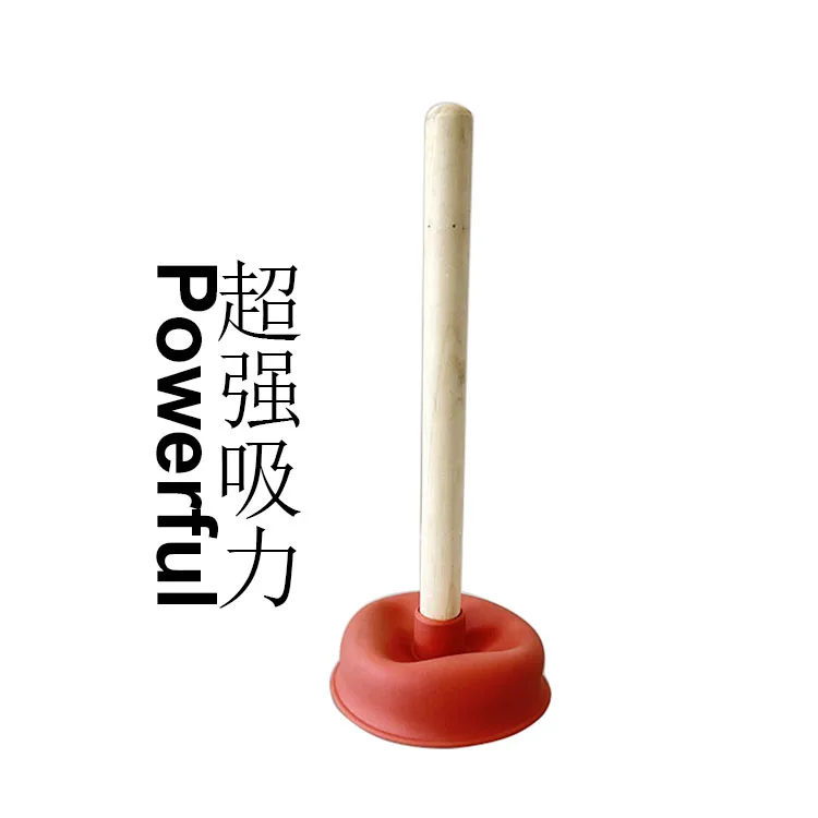 Hq305 Assorted Colors 14.5cm Diameter Tpr Toilet Plunger With Wooden ...